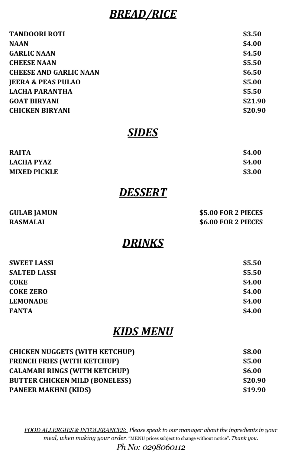 Mitran Da Dhaba - Punjabi Restaurant in Sydney